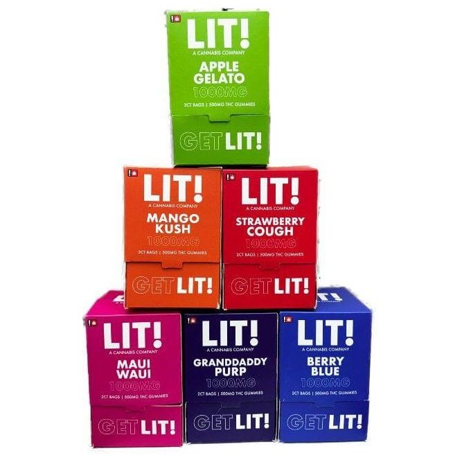 Lit! - 1000mg Gummies - 25ct + – Metro Smoke Wholesale