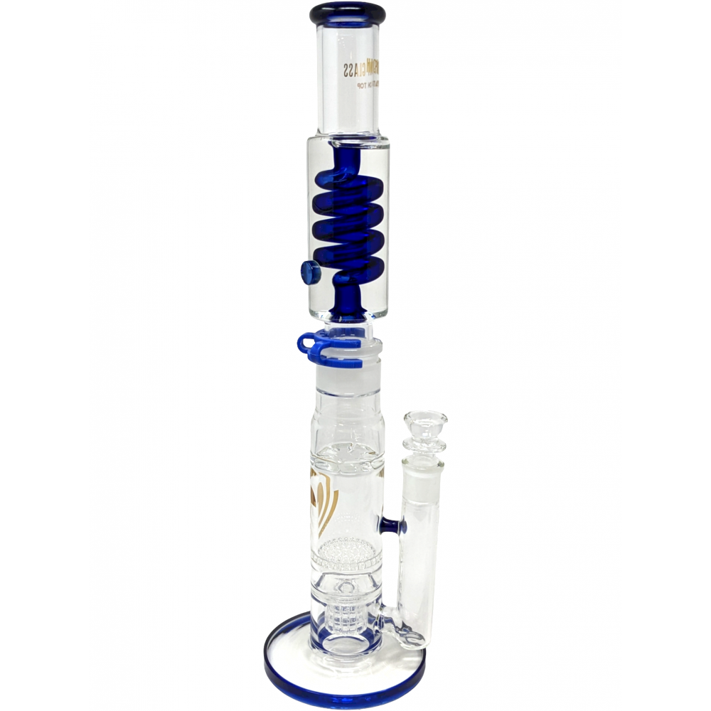 18" HPG Freezable Coil Showerhead & Double Disk Perc – Metro Smoke ...