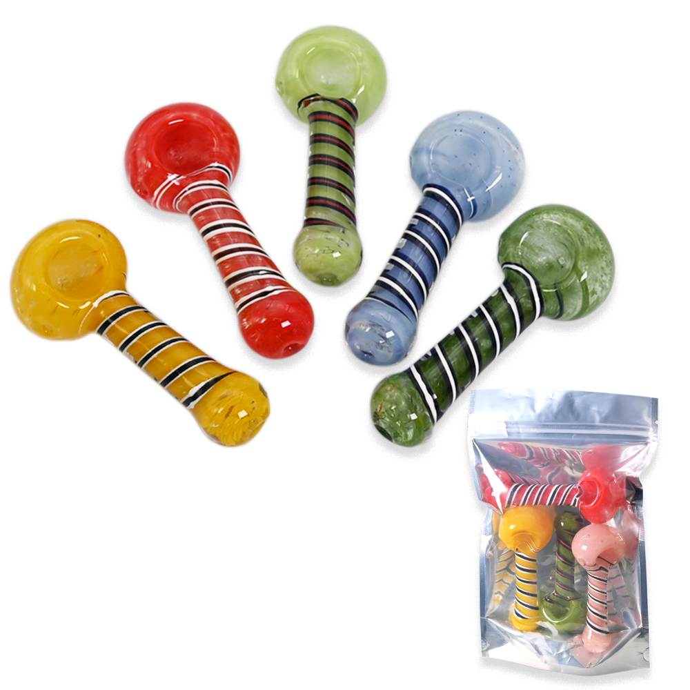 Hand Pipes - Trap Color Full Frit - 4ct – Metro Smoke Wholesale