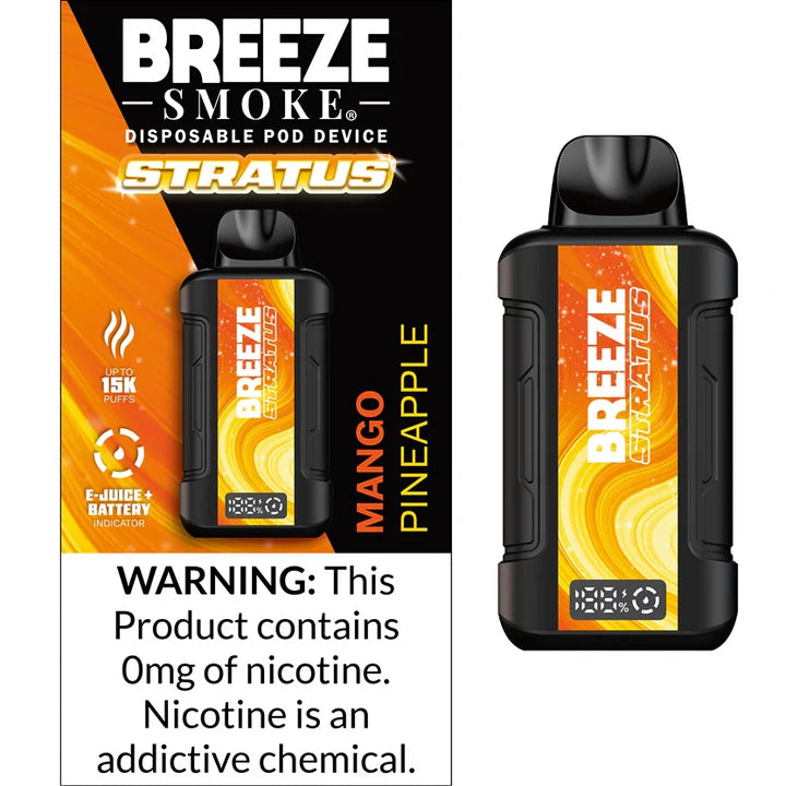 Breeze Stratus 15k 0% - 5ct – Metro Smoke Wholesale