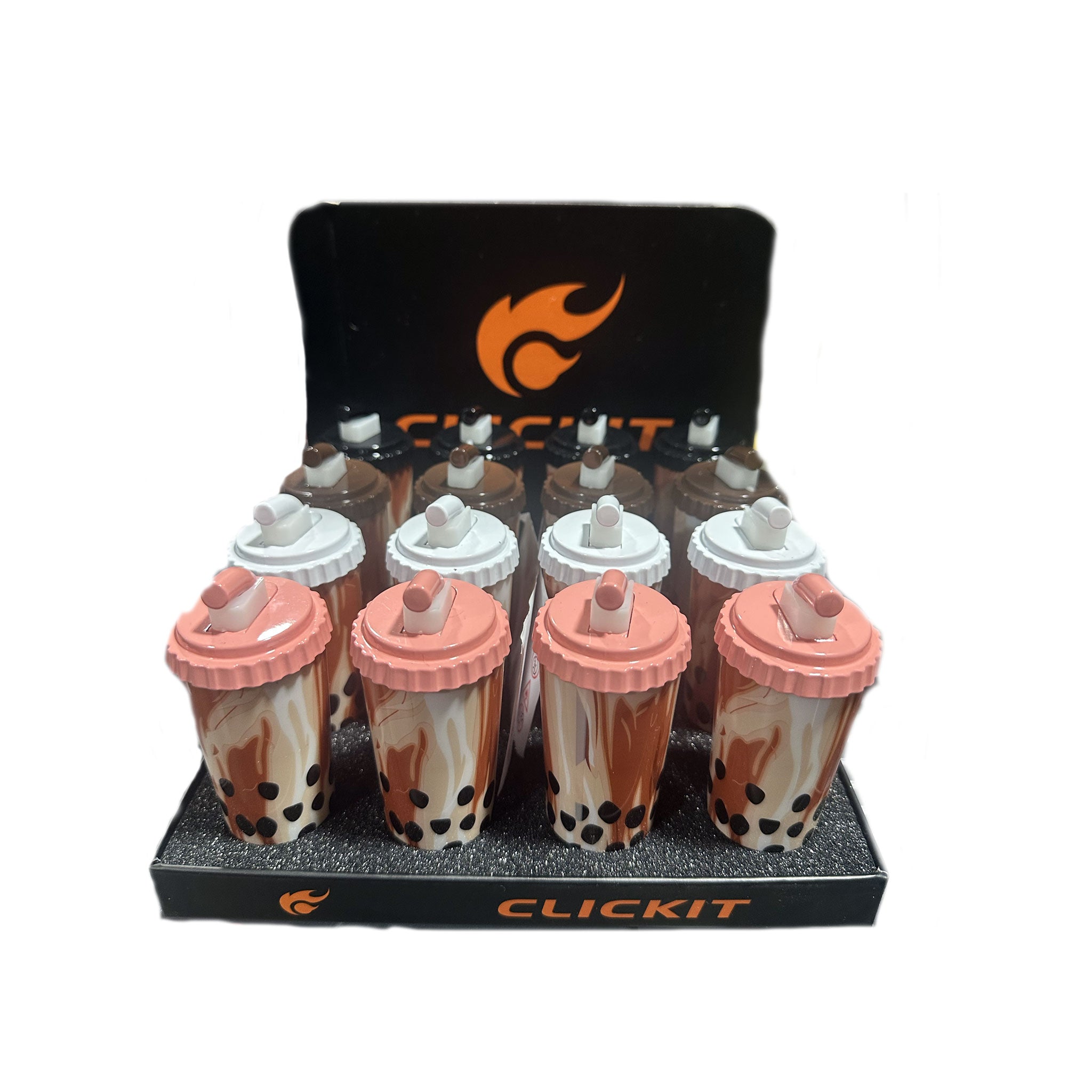 Clickit - Torch Lighter - Boba Tea Cup - 16ct – Metro Smoke Wholesale