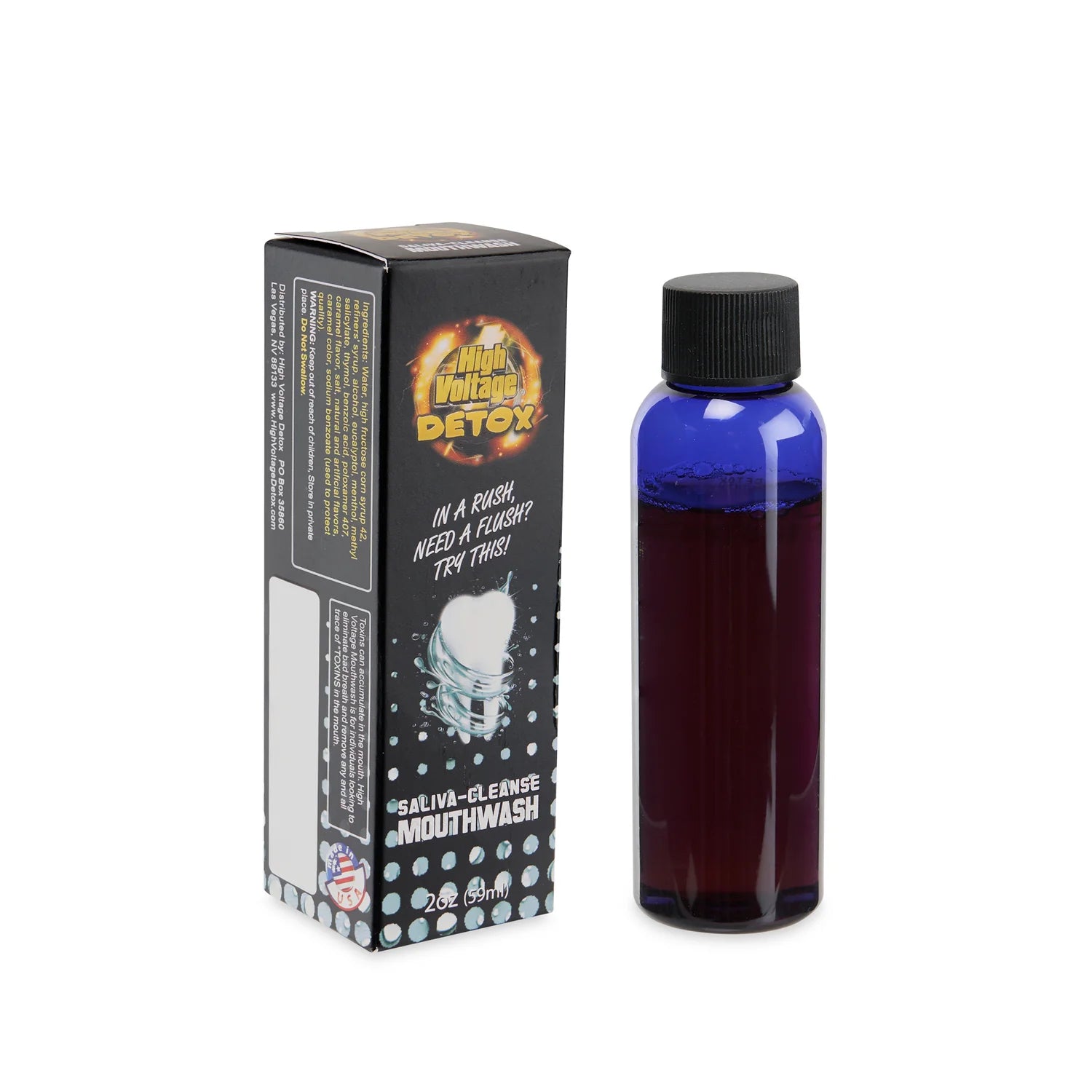 High Voltage Detox - Mouthwash Saliva Cleanse - 2oz [ HVCSCM24 ...