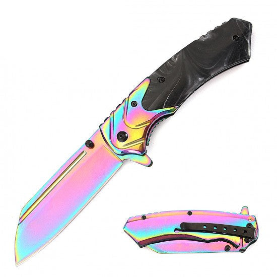 Razor Tactical - Black Titanium Blade Premium Flip Knife – Metro Smoke ...