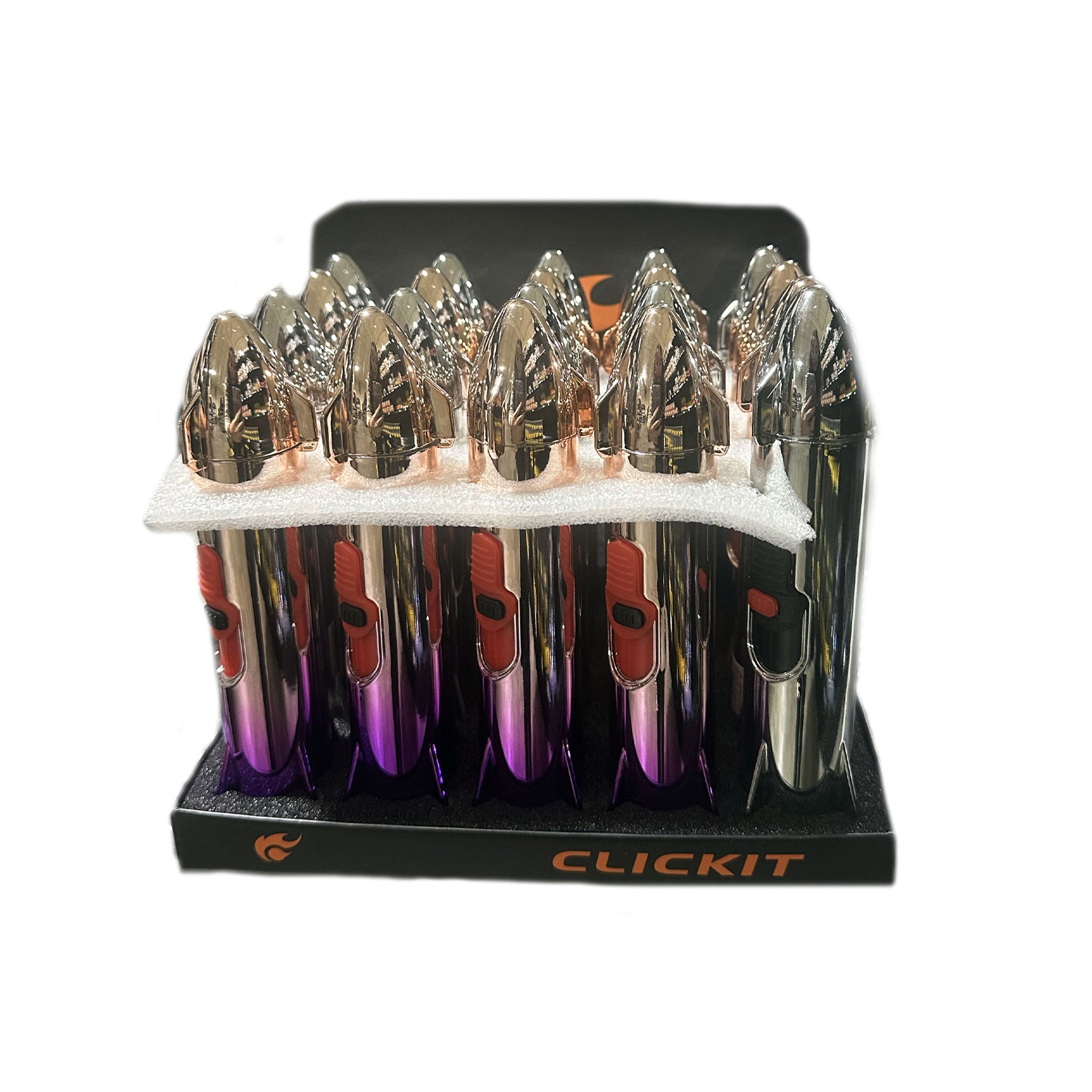 Clickit - Torch Lighter - Rocket - 20ct - GH-7500 – Metro Smoke Wholesale
