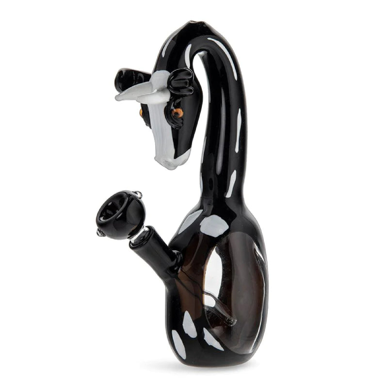 Custom Glass Handheld Water Pipe - 7" - Cow – Metro Smoke Wholesale