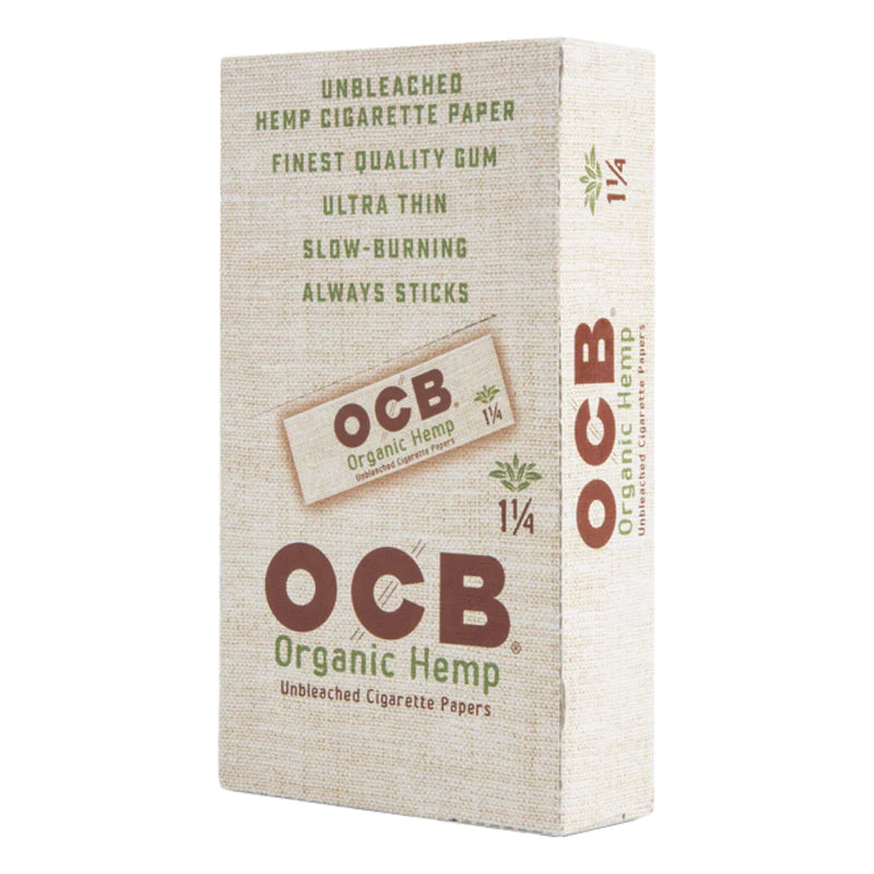 OCB Papers - Organic Hemp 1 1/4 Size - 24ct – Metro Smoke Wholesale